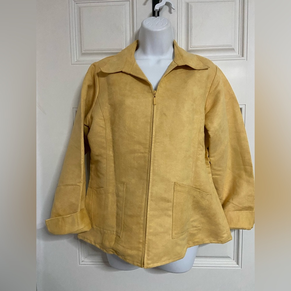 Gabrielle Rohde-Royce Butter Yellow Faux Suede Jacket - Gem
